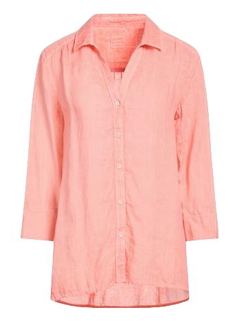 120% LINO Shirt in Linen with Gathered Details